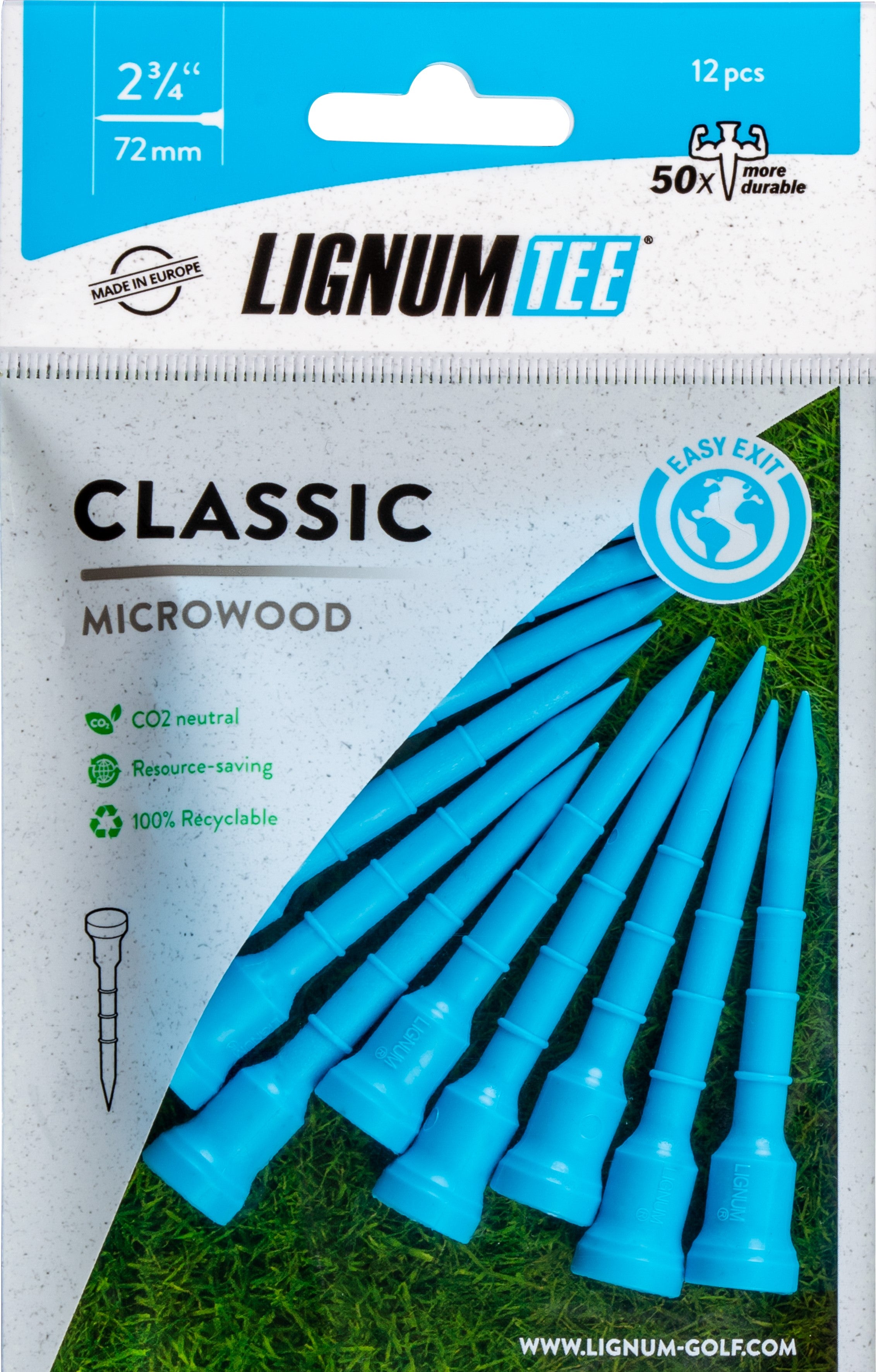 Lignum Classic Tee -2.75″ - Driving Blue – Lignum Tee