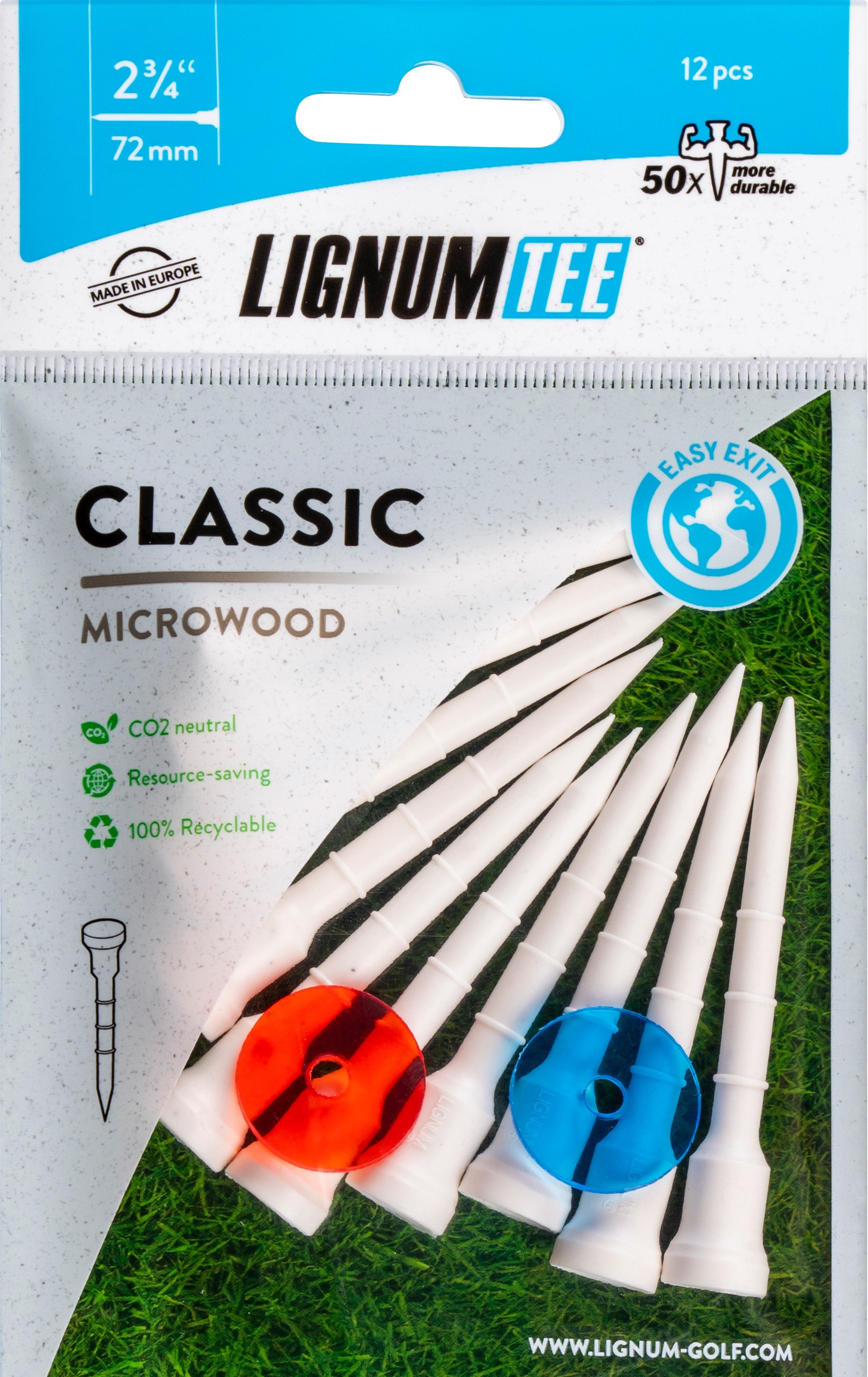 Lignum Classic Tee -2.75″ - White incl. Boost – Lignum Tee